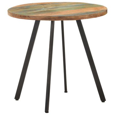vidaXL Dining Table 80 cm Solid Reclaimed Wood | vidaXL.com.au