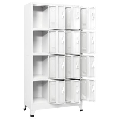 vidaXL Locker Cabinet with 12 Compartments 90x45x180 cm | vidaXL.com.au