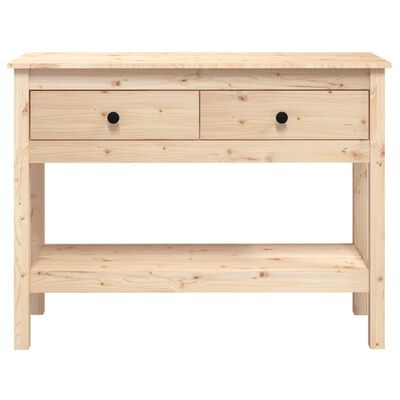 vidaXL Console Table 100x35x75 cm Solid Wood Pine | vidaXL.com.au