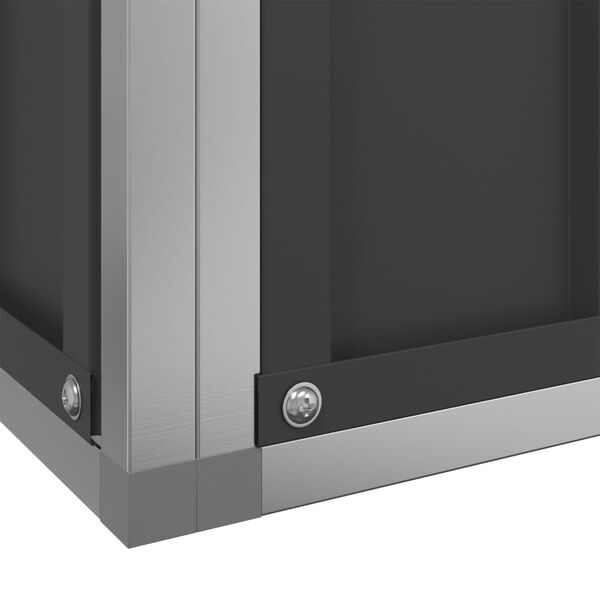 vidaXL Aviary with Extension Silver 1244x203x216 cm Steel | vidaXL.com.au
