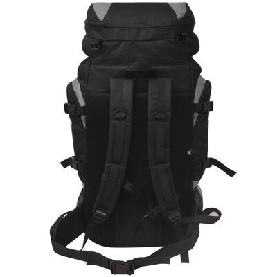 vidaXL Hiking Backpack XXL 75 L Black and Grey | vidaXL.com.au