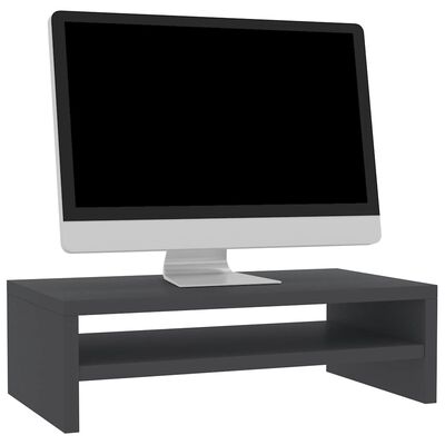 vidaXL Monitor Stand Grey 42x24x13 cm Engineered Wood | vidaXL.com.au