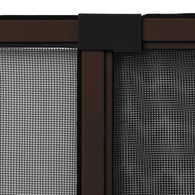 vidaXL Extendable Insect Screen for Windows Brown | vidaXL.com.au