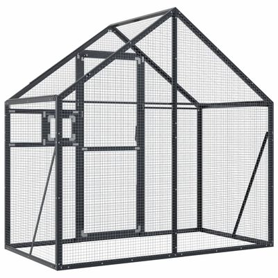 vidaXL Aviary Anthracite 179x100x185 cm Aluminium | vidaXL.com.au