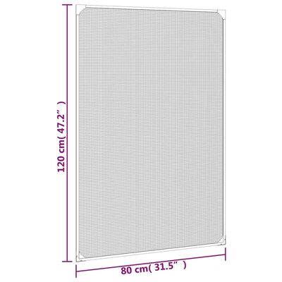 vidaXL Magnetic Insect Screen for Windows White 80x120 cm | vidaXL.com.au