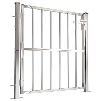 vidaXL Garden Gate 100x100 cm Stainless Steel | vidaXL.com.au