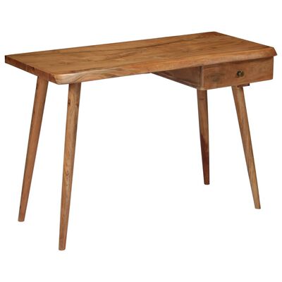 vidaXL Writing Table Solid Acacia Wood 110x50x76 cm | vidaXL.com.au