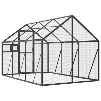 vidaXL Aviary Anthracite 1.79x3x1.85 m Aluminium | vidaXL.com.au