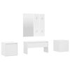 vidaXL Hallway Furniture Set Smoked Oak Engineered Wood | vidaXL.com.au