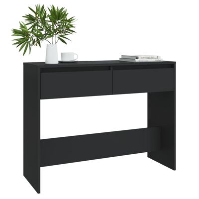 vidaXL Console Table Black 100x35x76.5 cm Engineered Wood | vidaXL.com.au