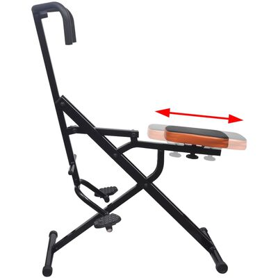 Folding Abdominal Horse Riding Exercise Machine Black / Orange