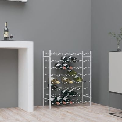 vidaXL Wine Rack for 48 Bottles White Metal | vidaXL.com.au