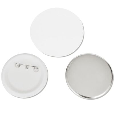 500 pcs Pinback Button Parts 58 mm | vidaXL.com.au