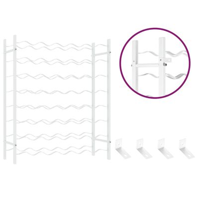 vidaXL Wine Rack for 48 Bottles White Metal | vidaXL.com.au