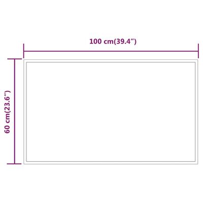 vidaXL LED Bathroom Mirror 60x100 cm | vidaXL.com.au