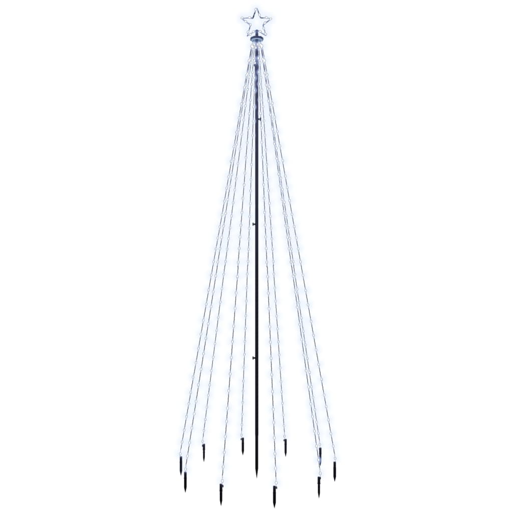 vidaXL Christmas Tree with Spike Cold White 310 LEDs 300 cm | vidaXL.com.au