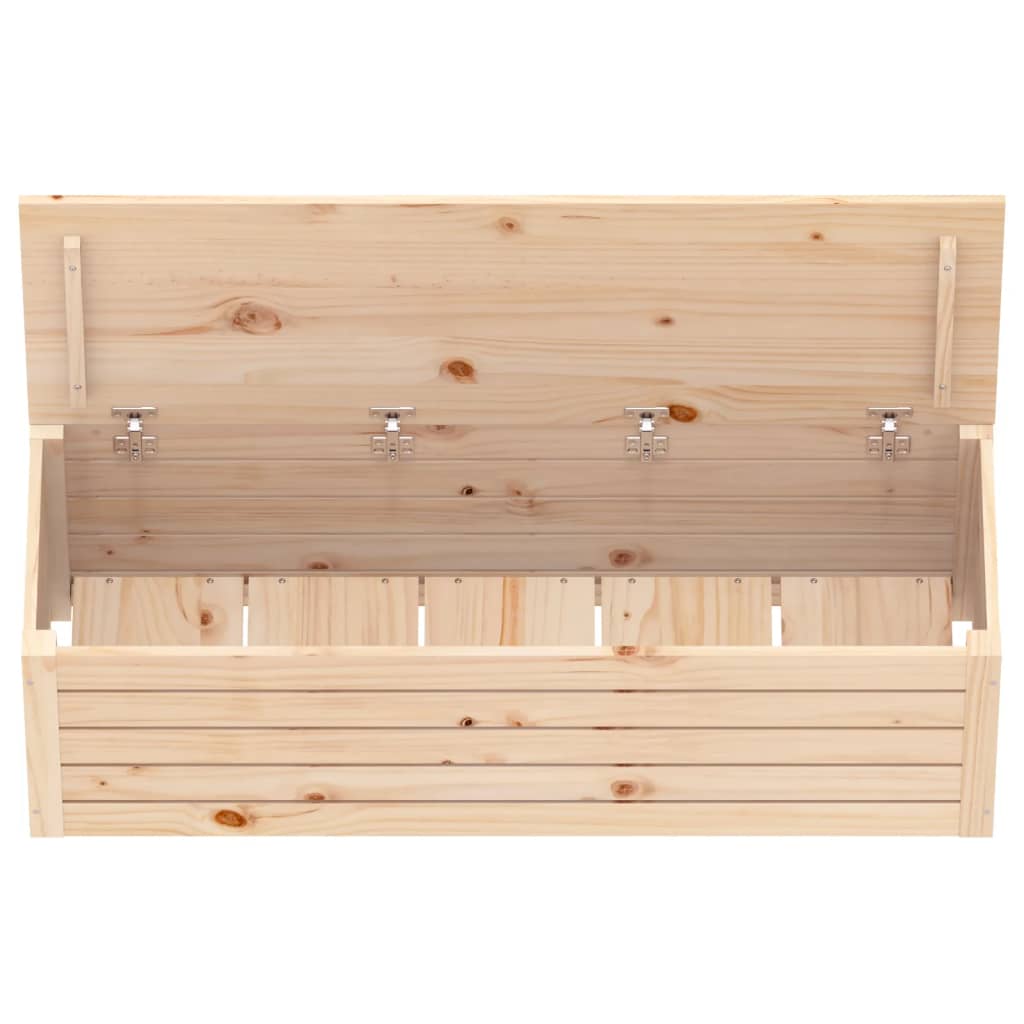 vidaXL Storage Box 109x36.5x33 cm Solid Wood Pine | vidaXL.com.au