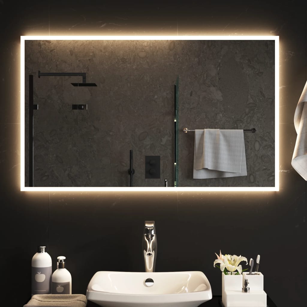 vidaXL LED Bathroom Mirror 60x100 cm | vidaXL.com.au