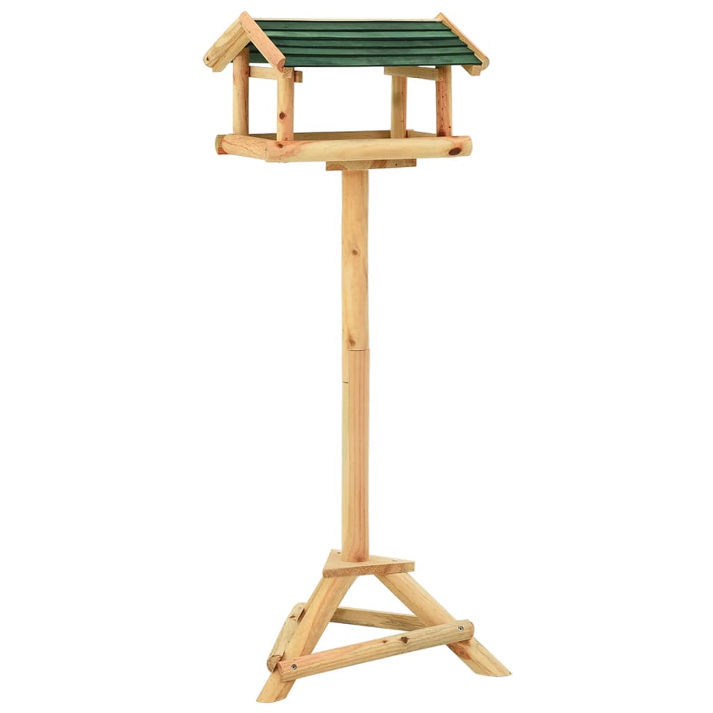 vidaXL Bird Feeder with Stand 37x28x100 cm Solid Fir Wood | vidaXL.com.au