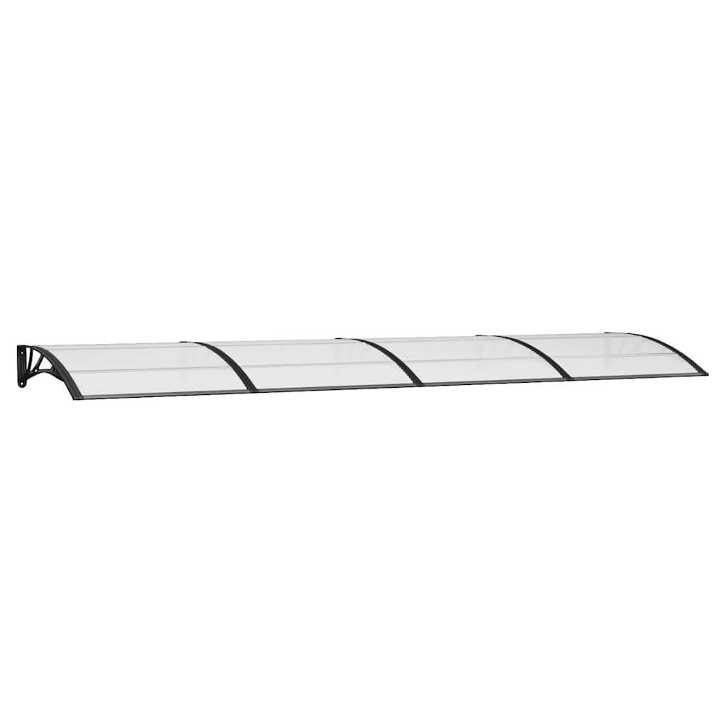 vidaXL Door Canopy Black 400x100 cm Polycarbonate | vidaXL.com.au