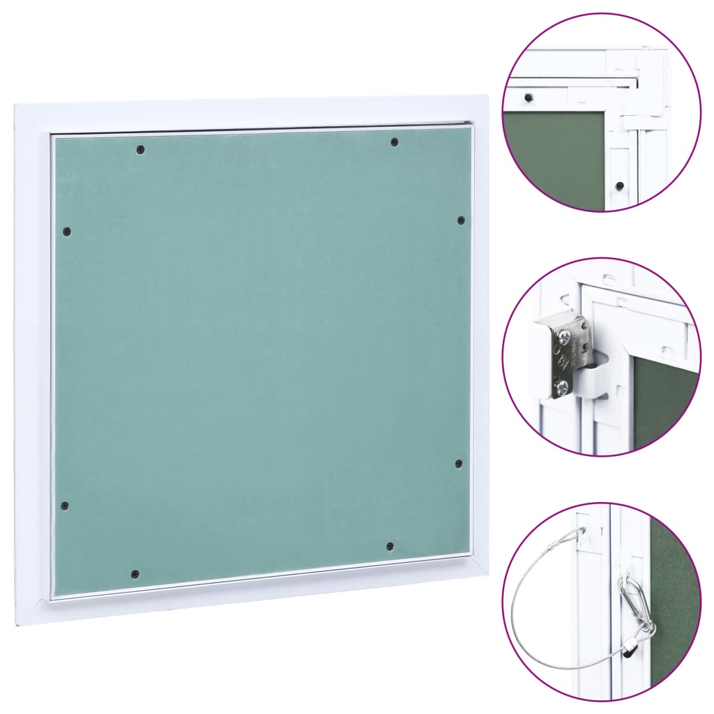 vidaXL Access Panel with Aluminium Frame and Plasterboard 400x400 mm ...