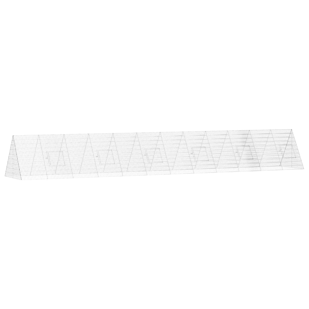 vidaXL Chicken Cage Silver 650 x 100 x 85 cm Galvanised Steel | vidaXL ...