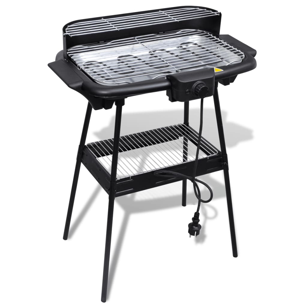 Rectangular Barbecue Electric BBQ Stand Grill Garden | vidaXL.com.au