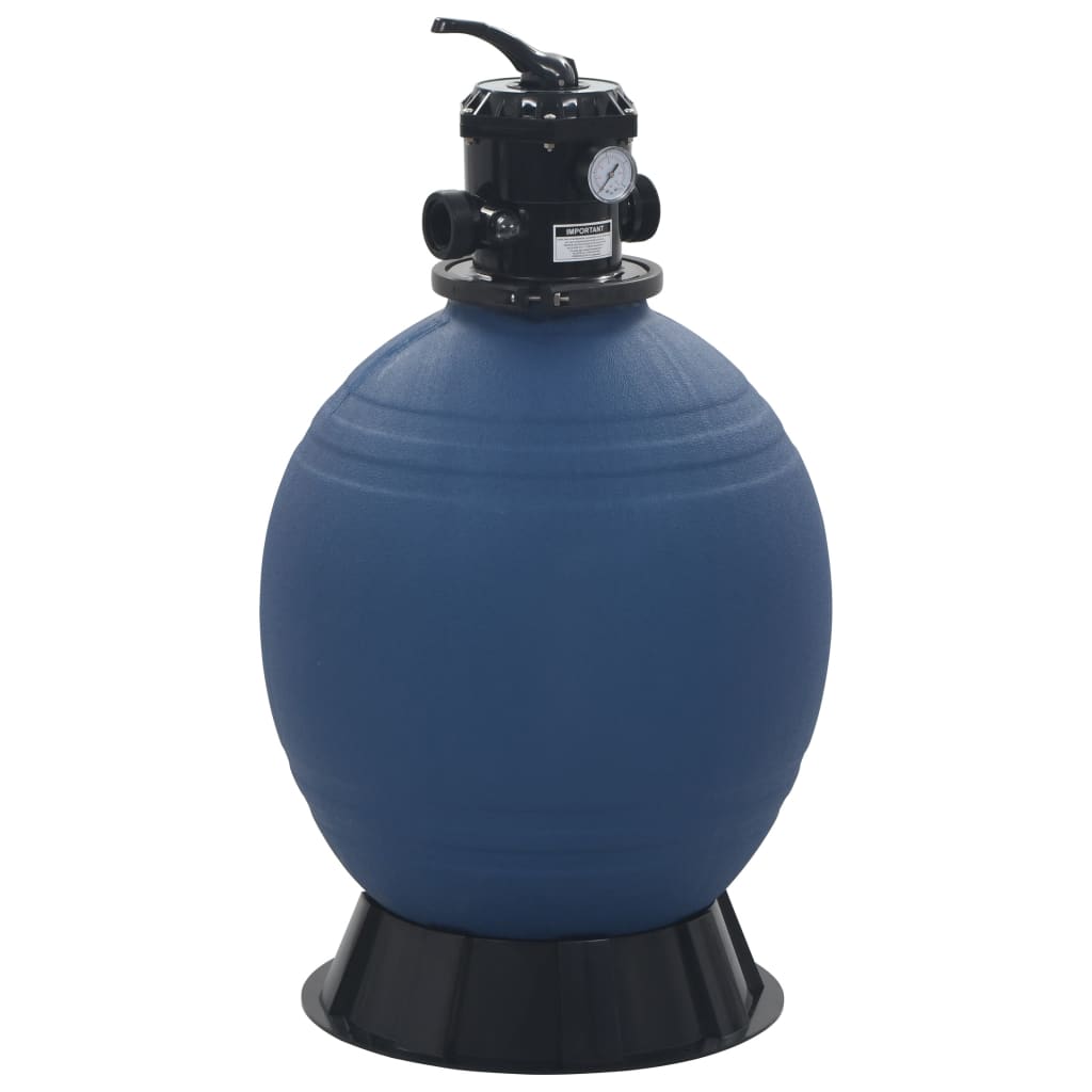 vidaXL Pool Sand Filter with 6 Position Valve Blue 560 mm | vidaXL.com.au