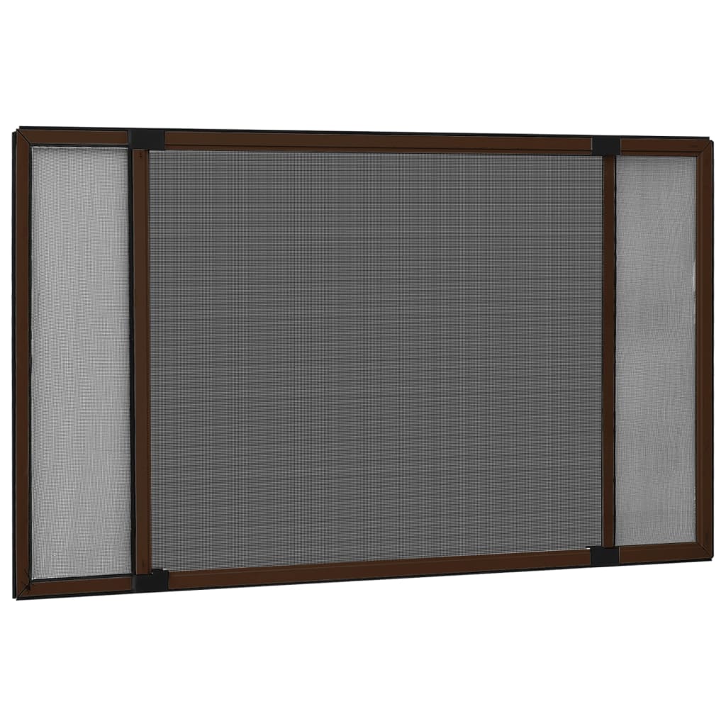 vidaXL Extendable Insect Screen for Windows Brown | vidaXL.com.au
