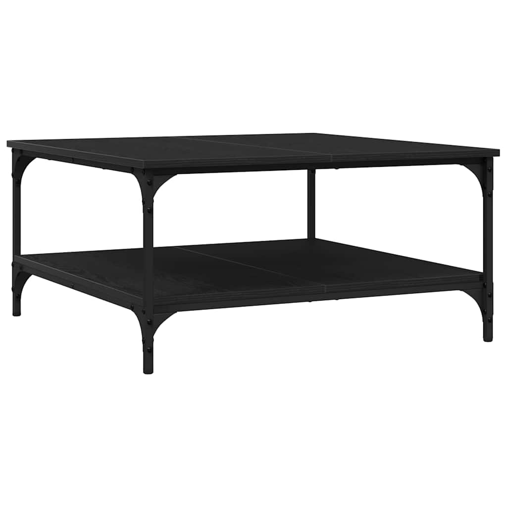vidaXL Coffee Table Black oak 80 x 80 x 40 cm Engineered Wood | vidaXL ...