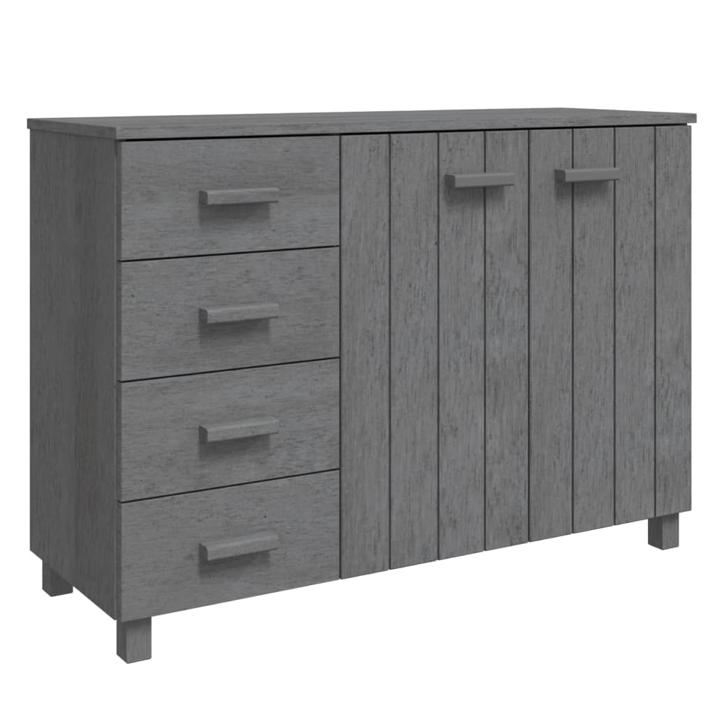 vidaXL Sideboard HAMAR Dark Grey 113x40x80 cm Solid Wood Pine | vidaXL ...