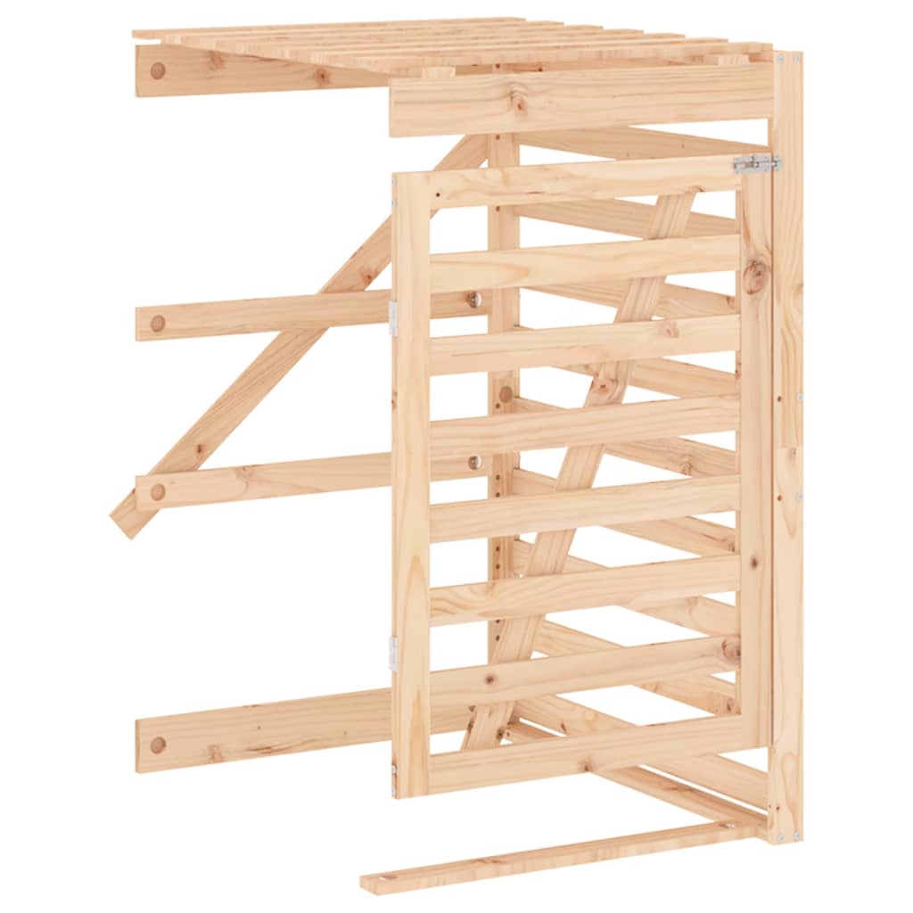 vidaXL Wheelie Bin Storage Extension Solid Wood Pine | vidaXL.com.au