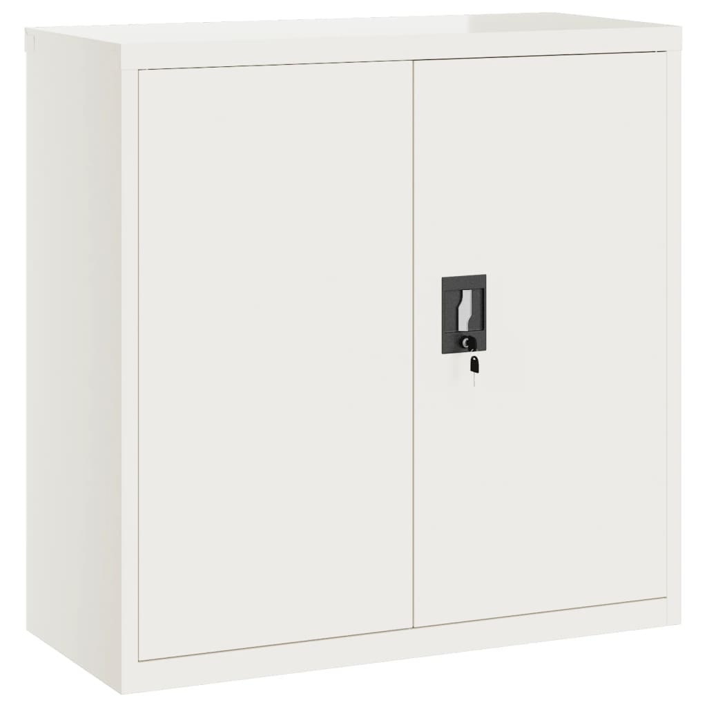 vidaXL File Cabinet White 90x40x90 cm Steel | vidaXL.com.au