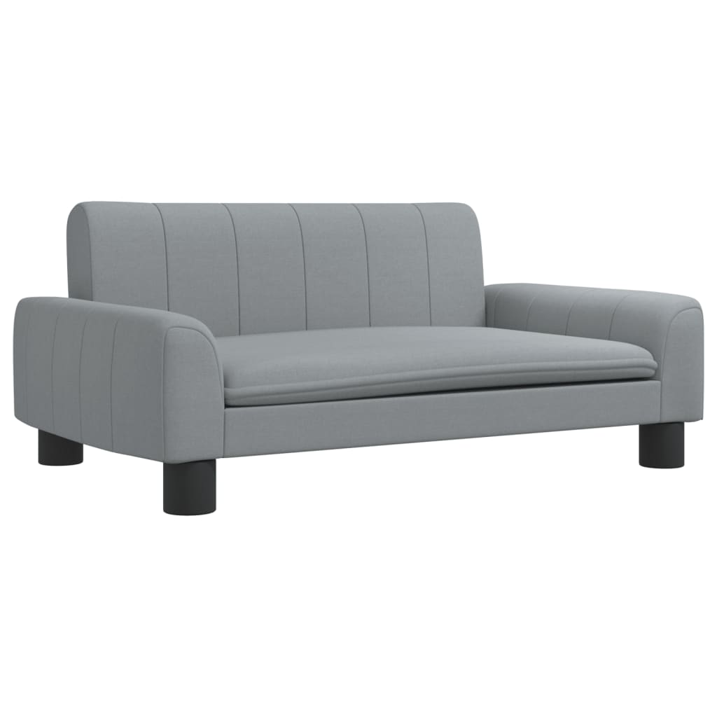 vidaXL Kids Sofa Light Grey 70x45x30 cm Fabric | vidaXL.com.au