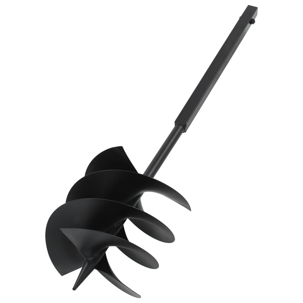 vidaXL Ground Drill with Handle 250 mm with Extension Tube 8 m Steel ...
