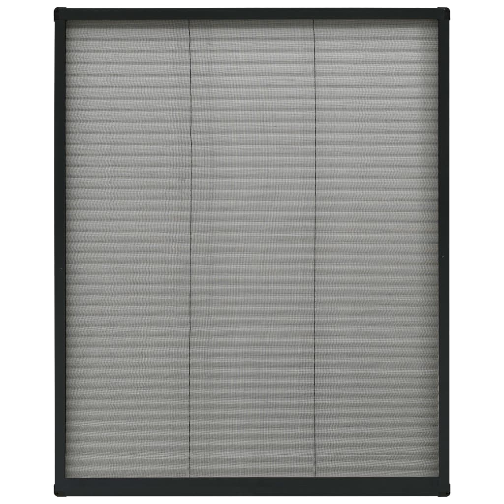 vidaXL Plisse Insect Screen for Windows Aluminium Anthracite 80x100 cm ...