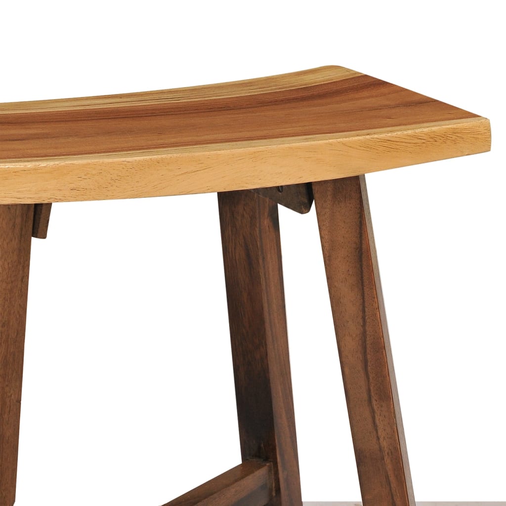 vidaXL Bathroom Stool Solid Suar Wood | vidaXL.com.au