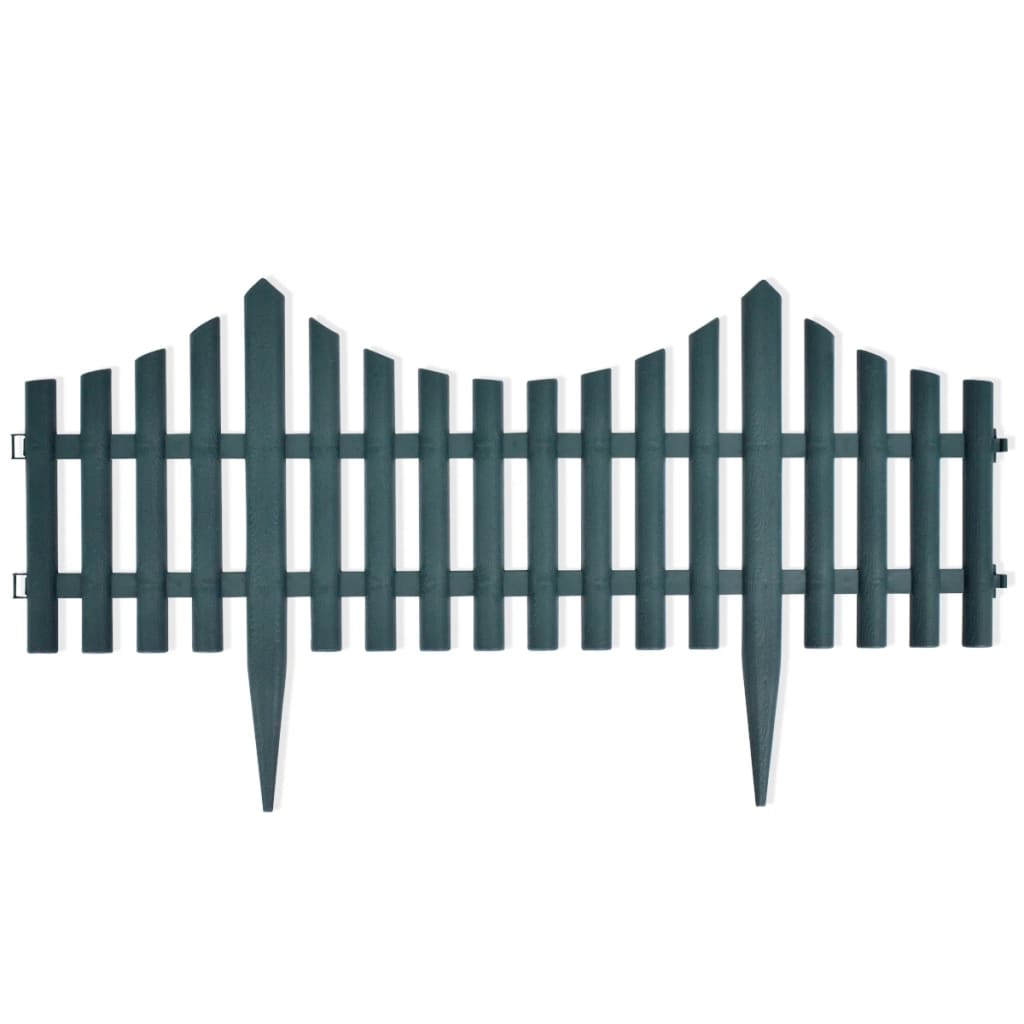 vidaXL 17 pcs Lawn Dividers 10 m Green | vidaXL.com.au