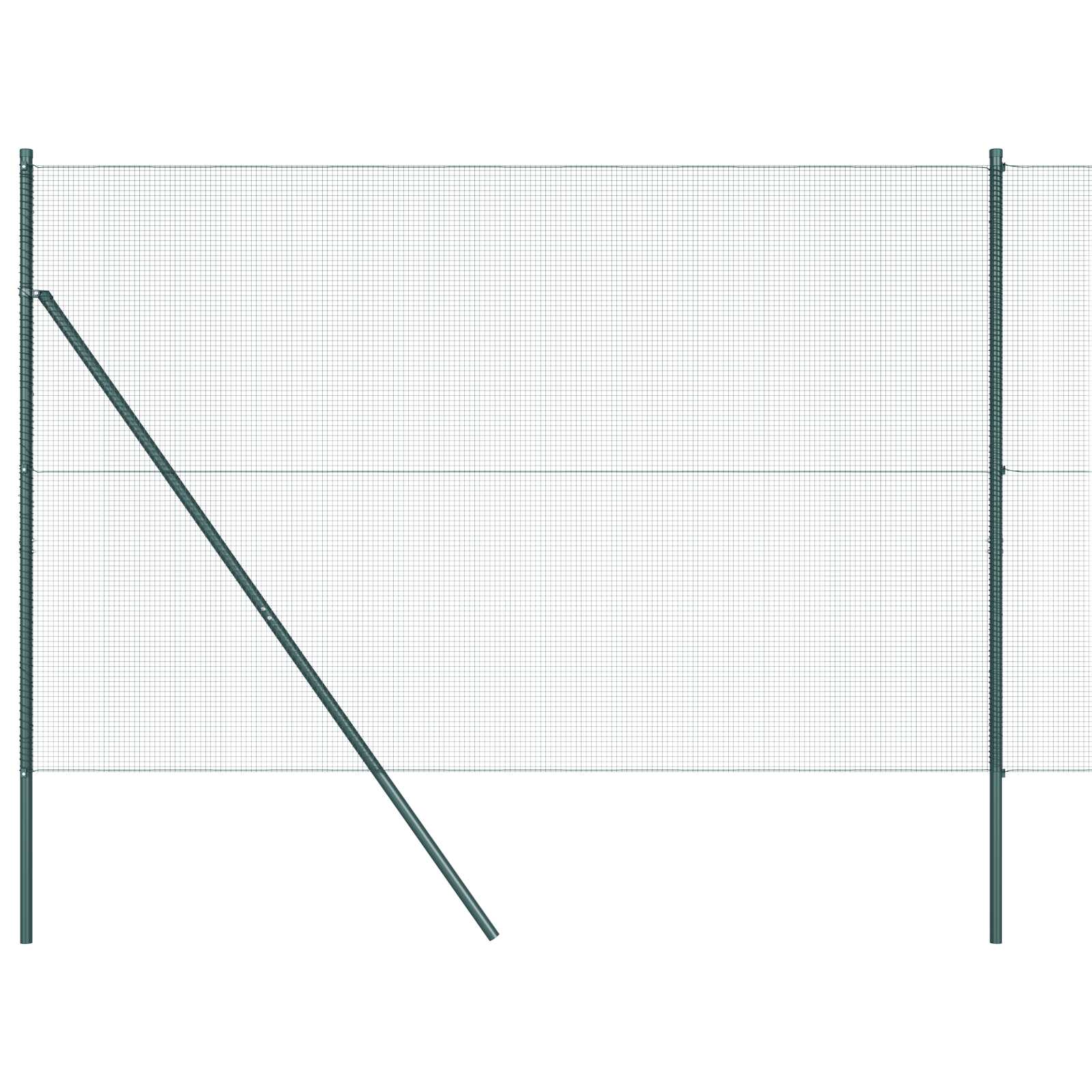 vidaXL Fence Post Steel Green | vidaXL.com.au