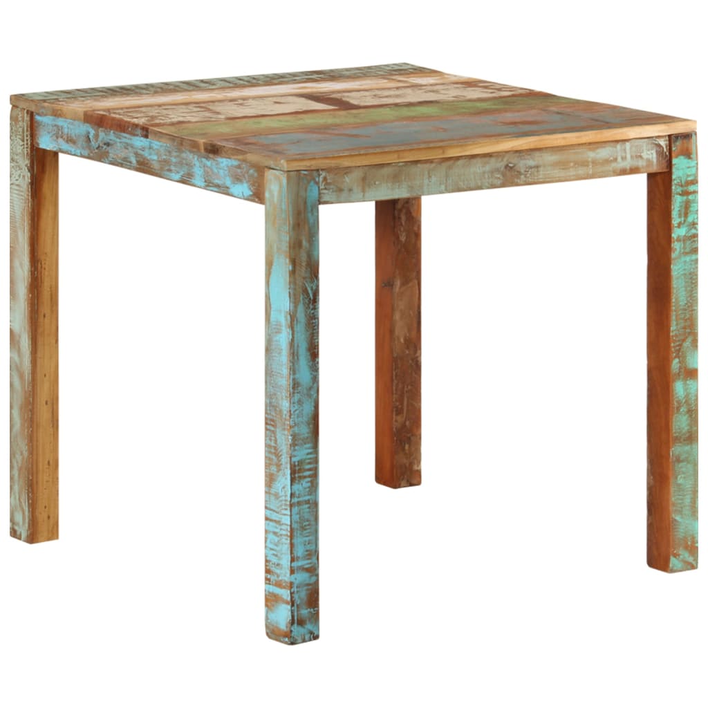 vidaXL Dining Table 82x80x76 cm Solid Reclaimed Wood | vidaXL.com.au