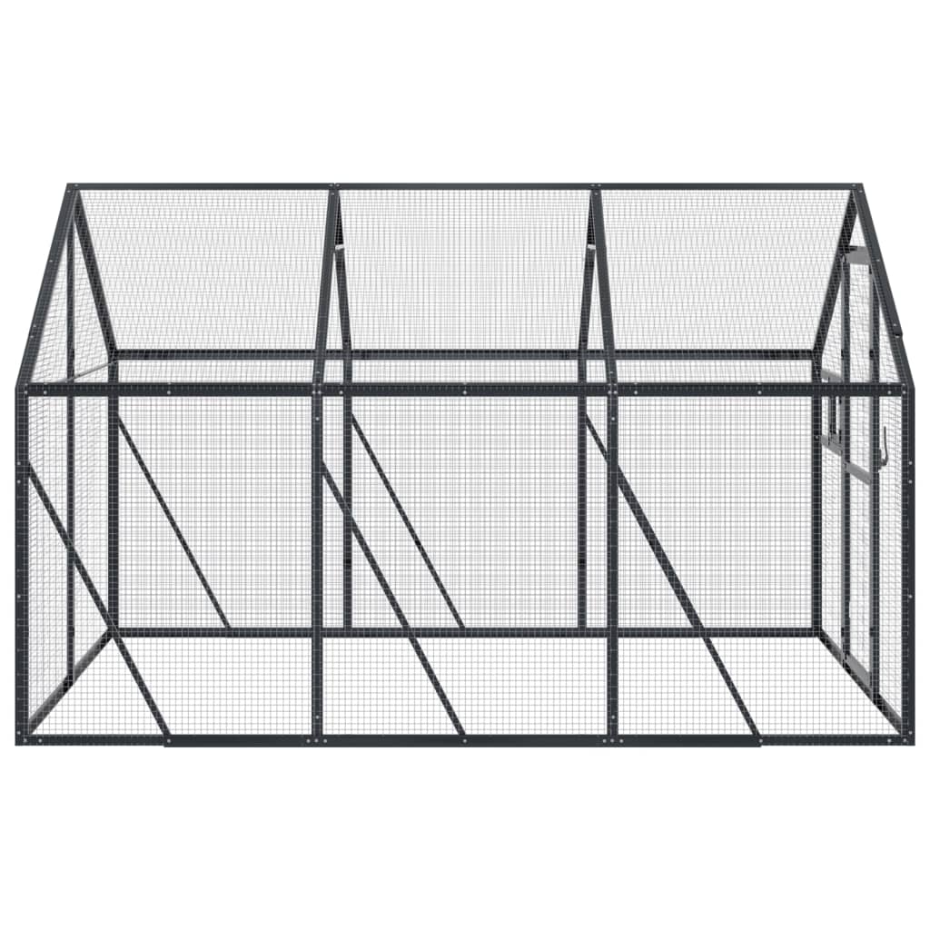 vidaXL Aviary Anthracite 1.79x3x1.85 m Aluminium | vidaXL.com.au