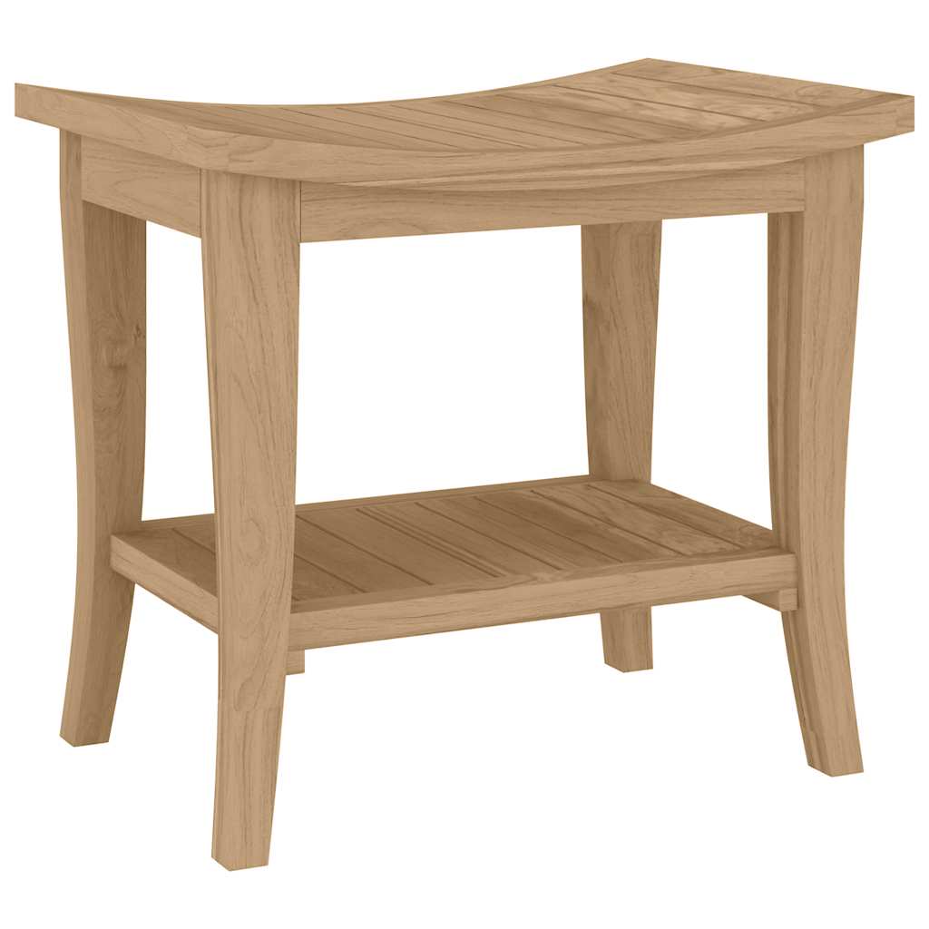 vidaXL Bathroom Side Table 50x35x45 cm Solid Wood Teak | vidaXL.com.au