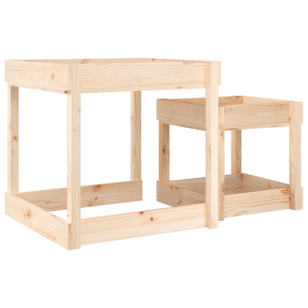 vidaXL Sand Tables 2 pcs Solid Wood Pine | vidaXL.com.au