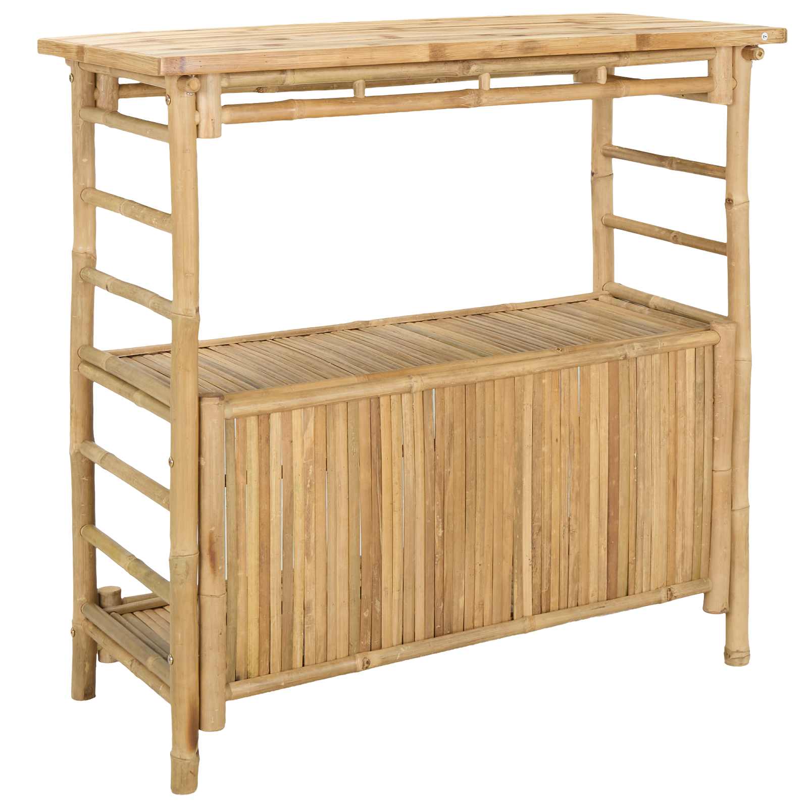 vidaXL Outdoor Bar Table Natural 110 x 50 x 105 cm Bamboo | vidaXL.com.au
