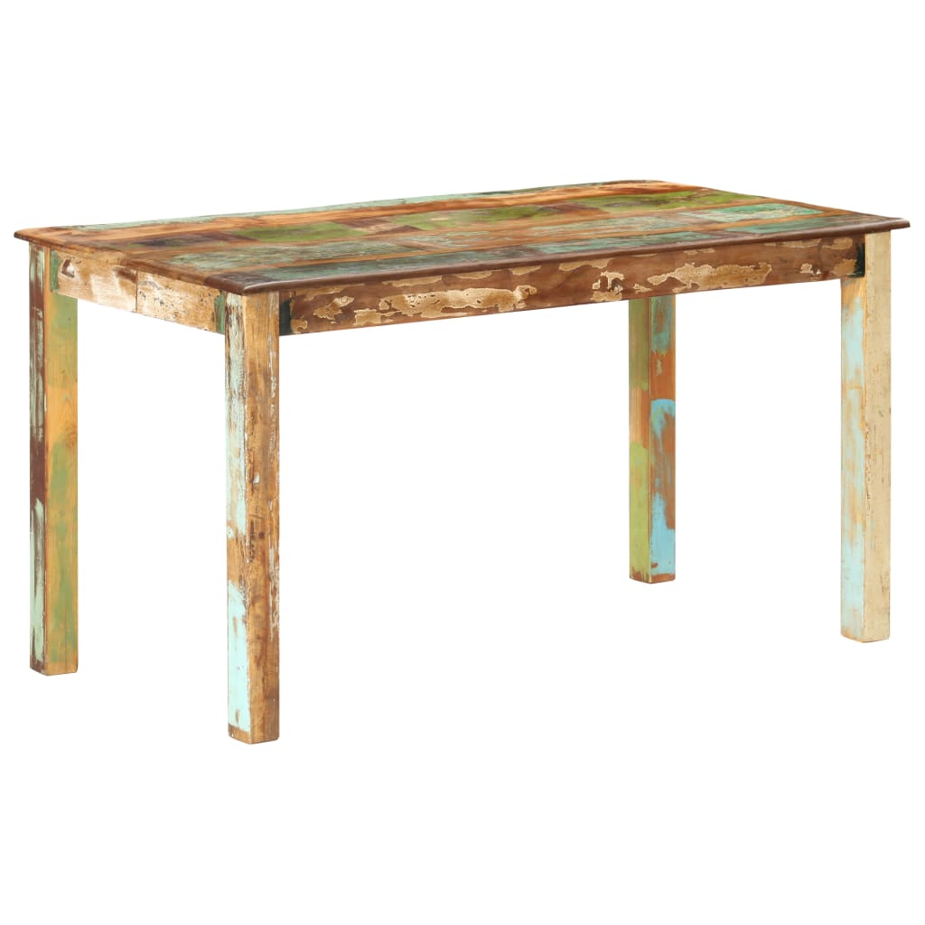 vidaXL Dining Table Solid Reclaimed Wood 140x70x76 cm | vidaXL.com.au