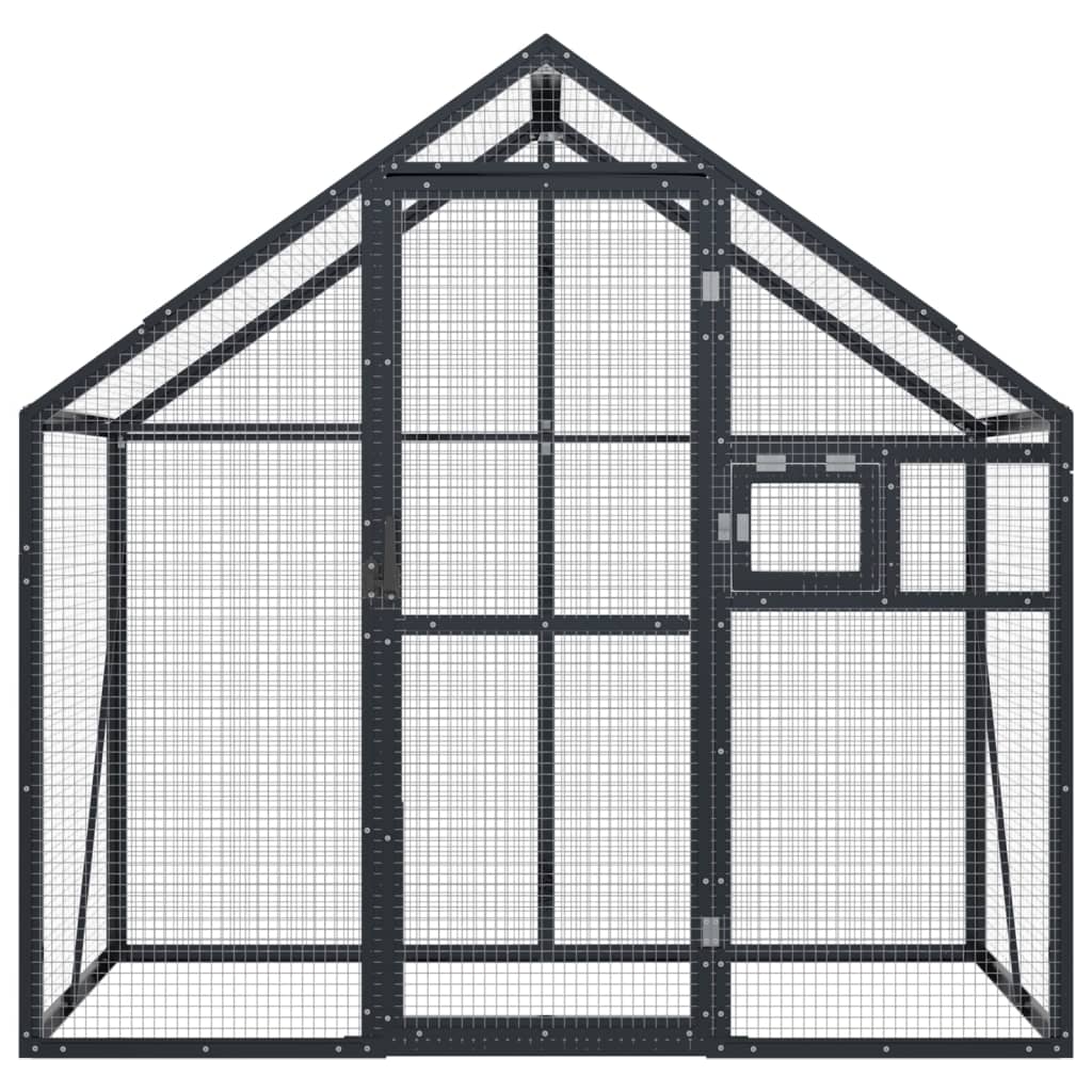 vidaXL Aviary Anthracite 179x100x185 cm Aluminium | vidaXL.com.au