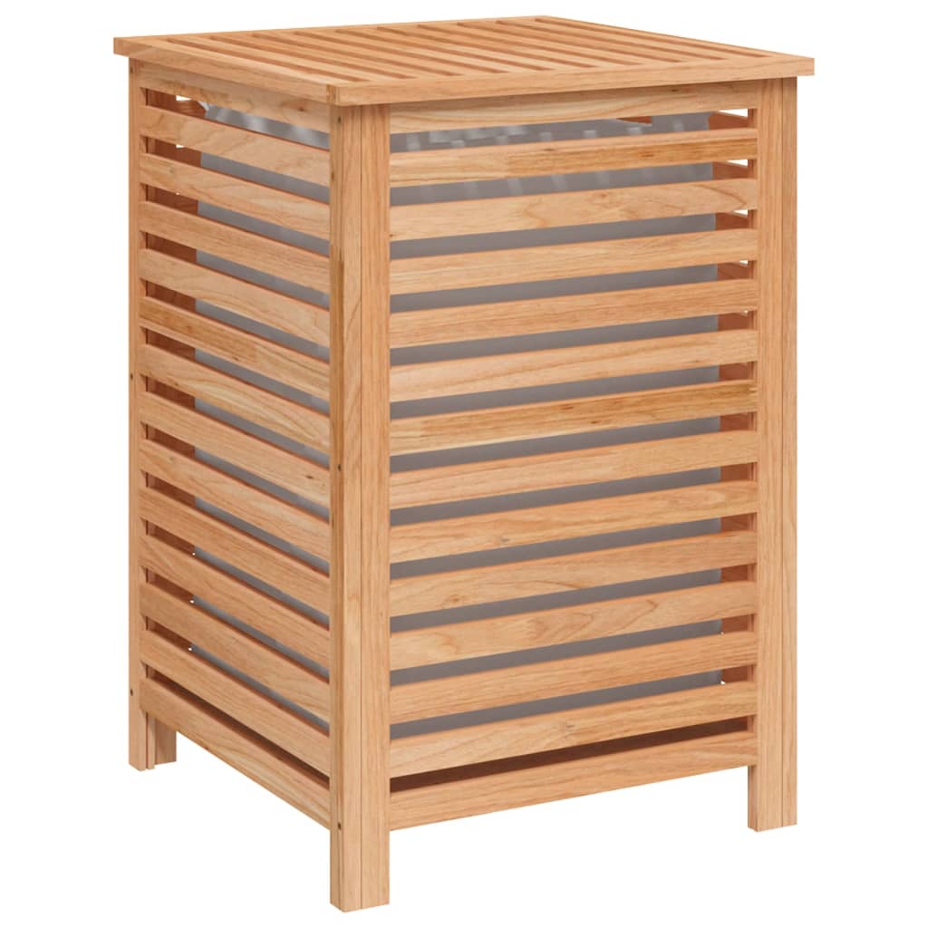 vidaXL Laundry Basket 45x45x65 cm Solid Wood Walnut | vidaXL.com.au