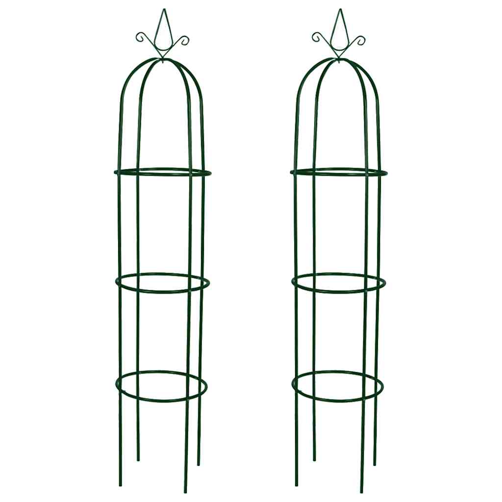 vidaXL Garden Arch | Dark green | Iron | Standard | Decorative Design ...