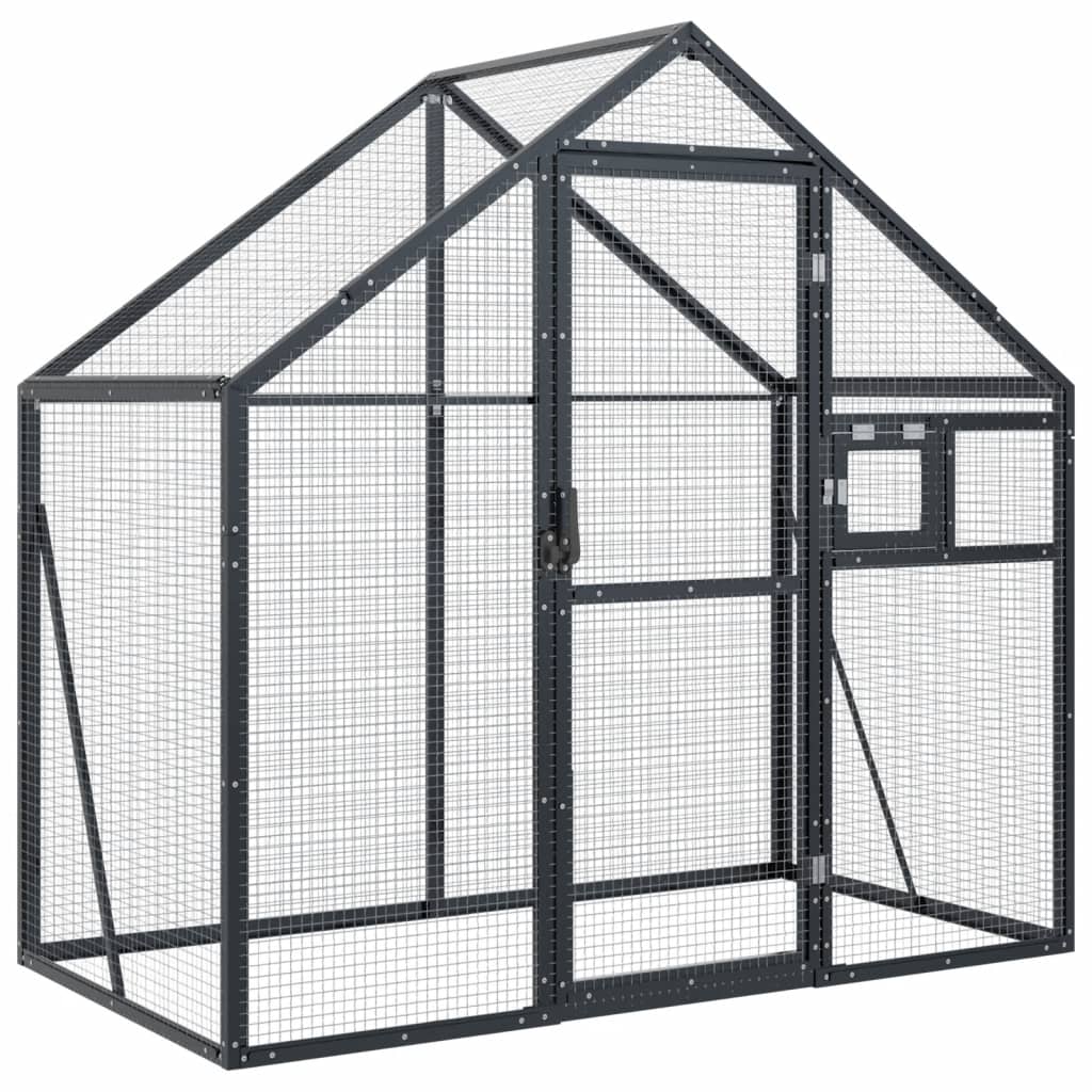 vidaXL Aviary Anthracite 179x100x185 cm Aluminium | vidaXL.com.au