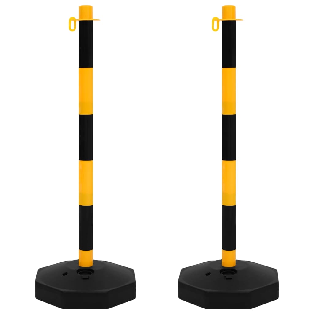 vidaXL Chain Post Set with 10 m Plastic Chain | vidaXL.com.au